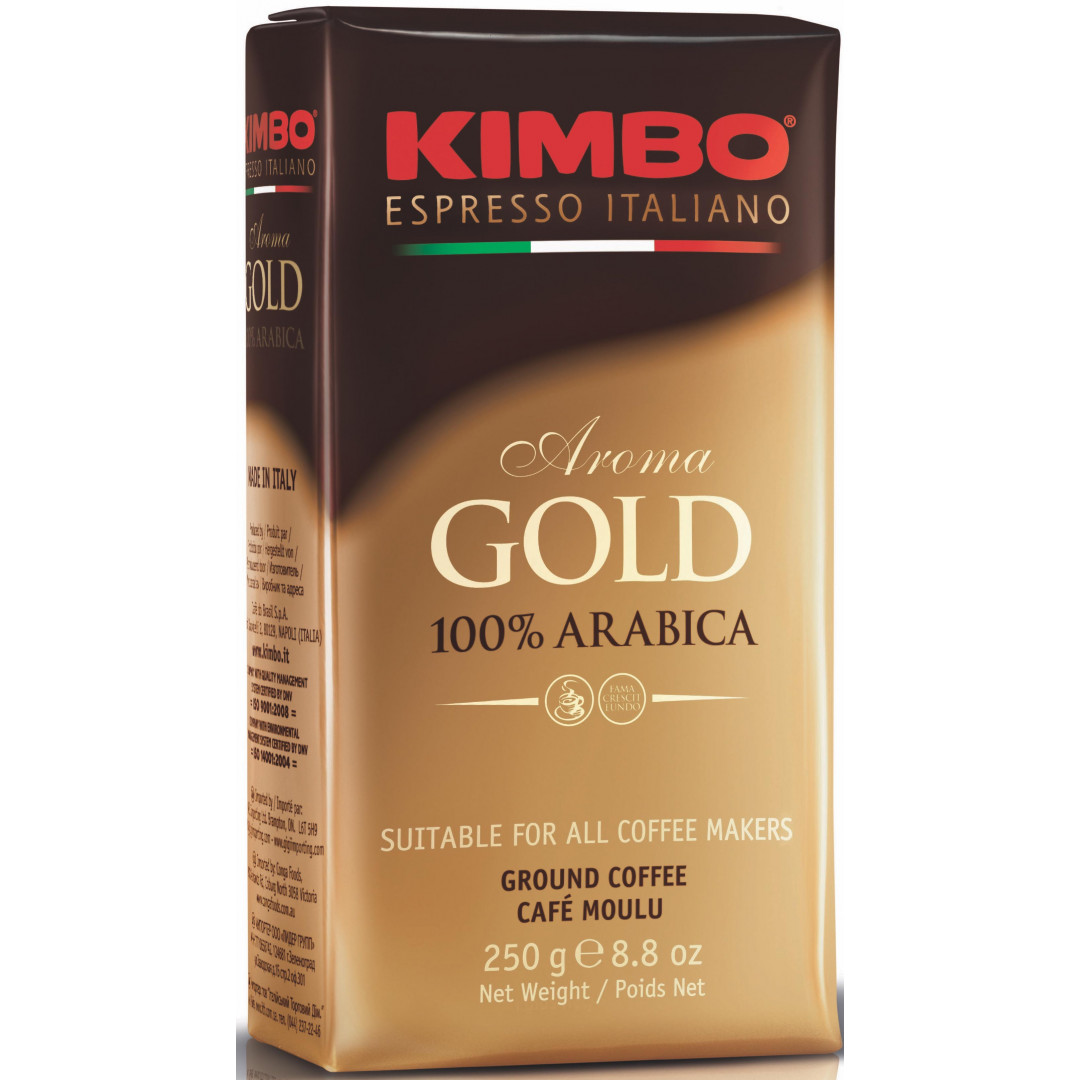 Cafea Macinata Kimbo Aroma Gold 100% Arabica 250g Cafea | FineStore