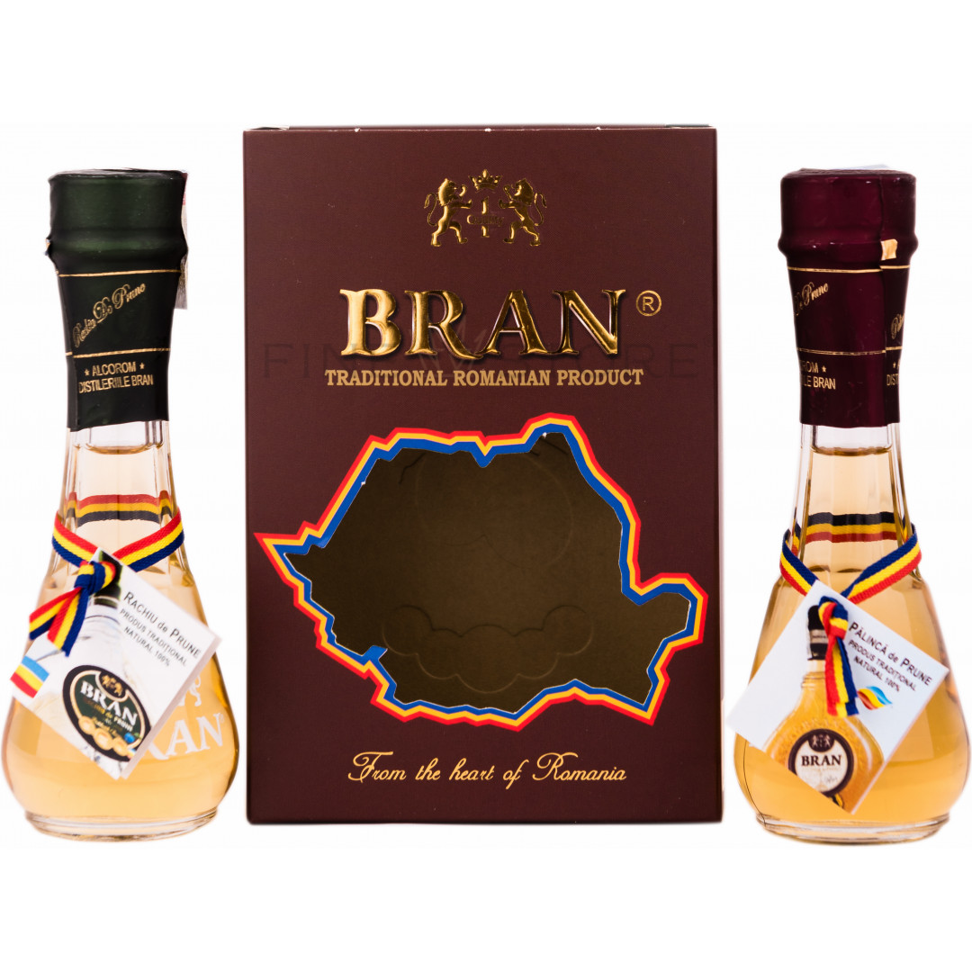 Bran Set 2 Toiuri Palinca si Rachiu Prune 0.09L Traditionale | FineStore