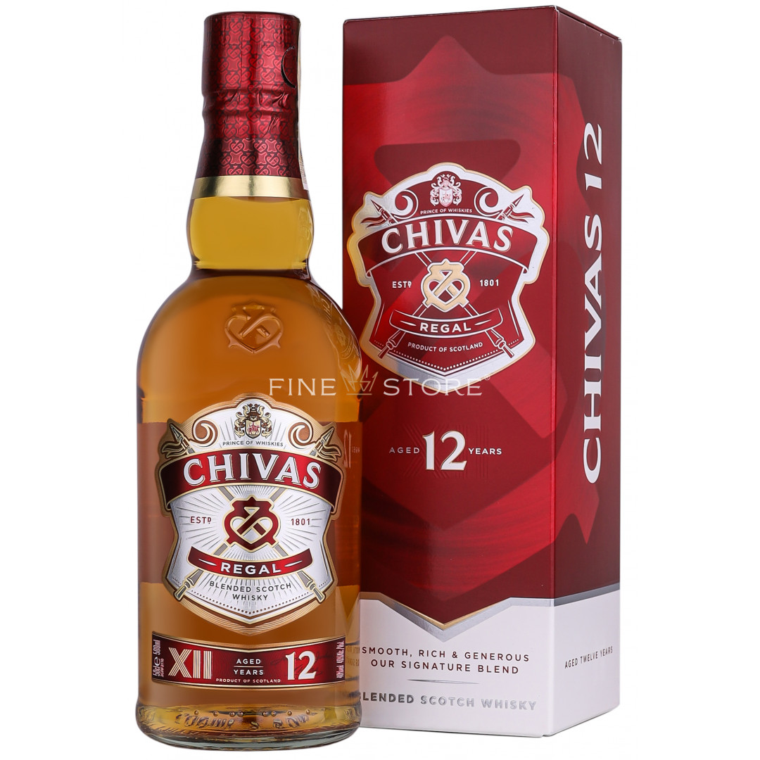Chivas Regal 12 Ani Cutie Cadou 0.5L Whisky | FineStore